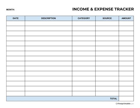 Expense Tracker 20 Free Pdf Templates