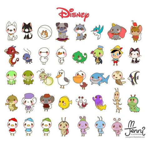 Cute Drawings Of Disney Characters
