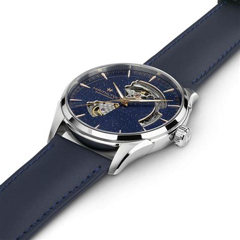 Hamilton Jazzmaster Open Heart Automatic Watch Blue Dial 42mm