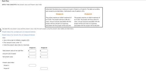 Solved Mastery Problem Net Present Value And Internal Rate
