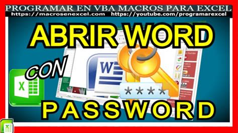 Como ABRIR Archivo WORD Con PASSWORD Desde Un LISTBOX De Excel VBA