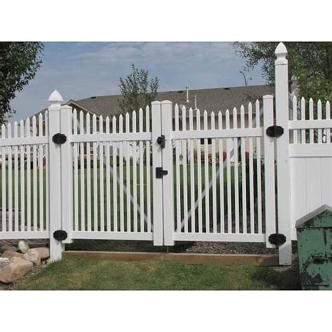 White Picket Fence Driveway Gate Pvc White Plastic Fence European