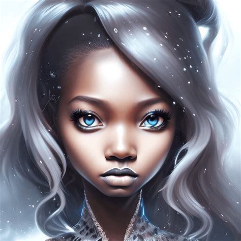Cute Black Girl Graphic · Creative Fabrica