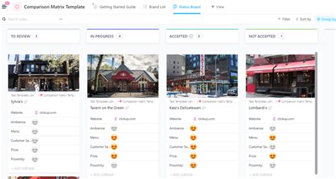Comparison Matrix Template By Clickup™