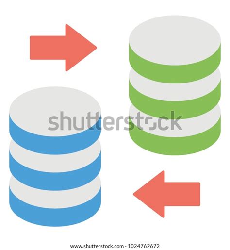 Transformation Types Between Rdb Sql Databases Stock Vector Royalty
