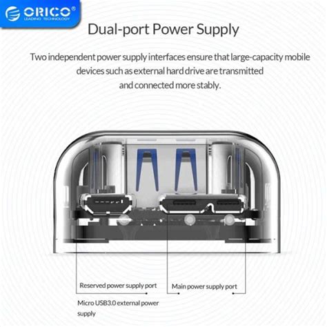 Promo Orico Usb Hub Port Transparan Desktop Hub Expansion Diskon Di Seller Alice