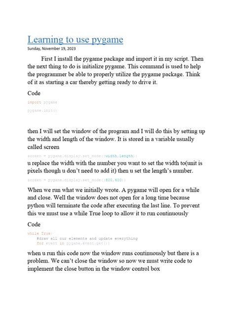 learning how to use pygame download free pdf computer engineering