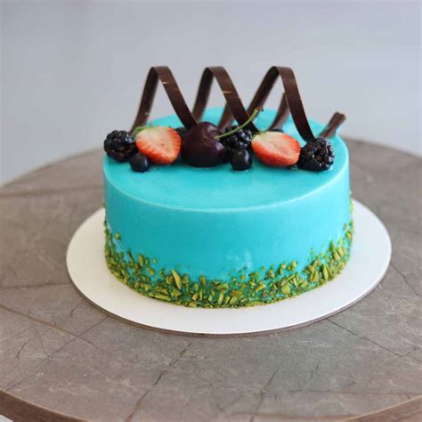 Mix Fruit Cake White Rose Flowers