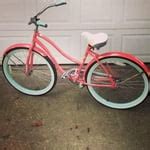 Huffy 26 Cranbrook Womens Cruiser Bike Coral Pink Comfort Saddle