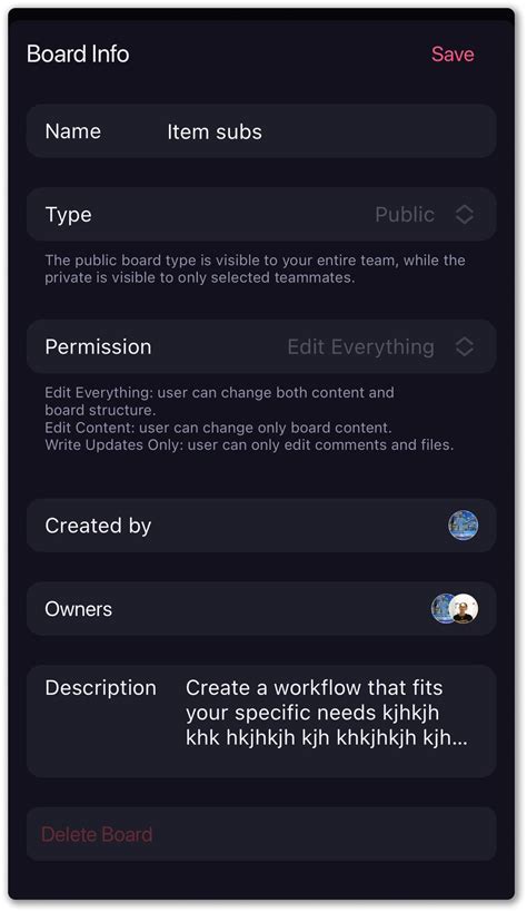 Manage Board On Ios App Plaky Help