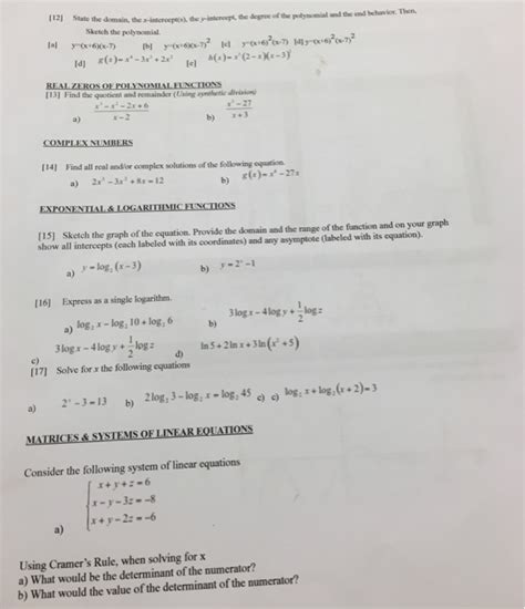 Solved State The Domain The X Intercepts The