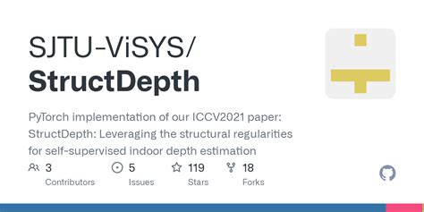 github sjtu visys structdepth pytorch implementation of our iccv2021