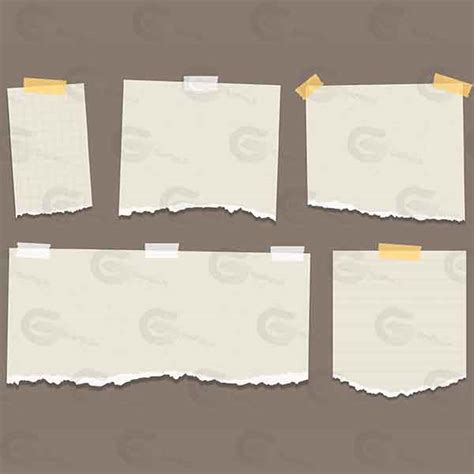 وکتور مجموعه کاغذ برش خورده کد 043 گراپیکس