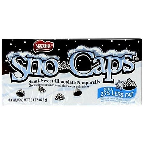 Sno Caps Semi Sweet Chocolate Nonpareils 31 Oz Movie Theater Candy