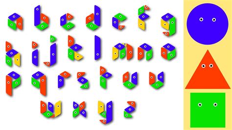 Let‘s Use Shapes To Learn The Alphabet Song Circles Tringles Squares
