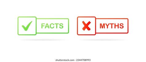 Myths Vs Facts Icon Speech Bubbles Stock Vector Royalty Free 2265402651 Shutterstock