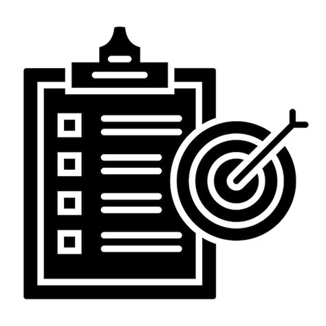목표 아이콘 프리미엄 벡터