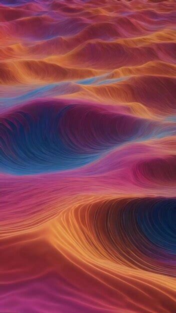Premium Ai Image 3d Rendering Fluctuations Of Abstract Waves Ripples In Space