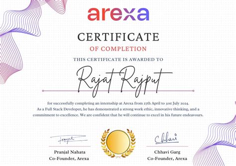 Rajat Rajput On Linkedin Fullstack Arexa Internship