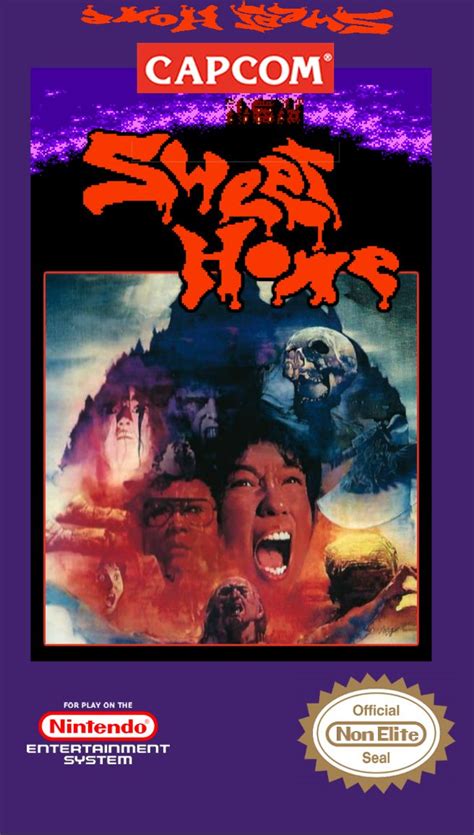 Sweet Home Nes Cartridge Label Nintendo Horror Video Games Capcom