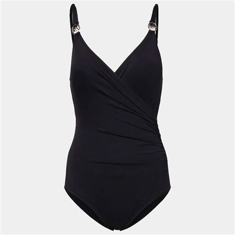 Michael Kors Ολόσωμο Μαγιό Μαύρο Mm7m759 001 Skroutzgr