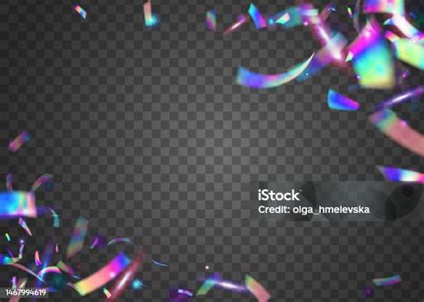 보케 색종이 투명한 반짝임 유니콘 아트 홀로그램 배경입니다 핑크 디스코 눈부심 빛나는 축하 배경 초현실적 인 호일 파티 요소 보라색 보케 색종이 겨울에 대한 스톡 벡터 아트