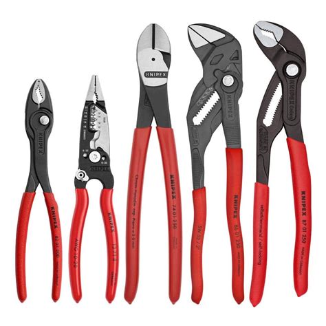 Knipex 5 Pieces Core Pliers Set In Tool Roll 9k 00 80 150 Us The Home