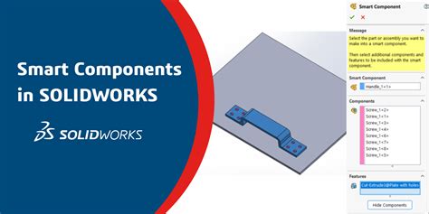 How To Create And Use Smart Components In Solidworks