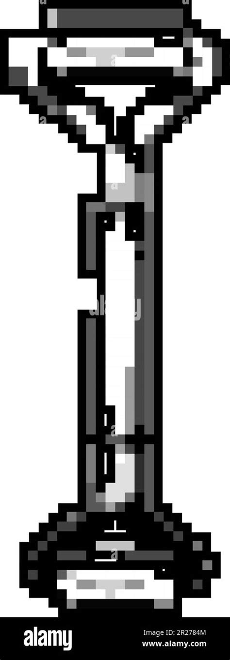 Treatment Face Massager Game Pixel Art Vector Illustration Stock Vector