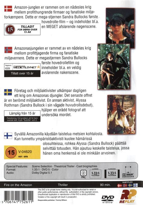 Dvd Fire On The Amazon Sandra Bullock Beg Kaptenkrok