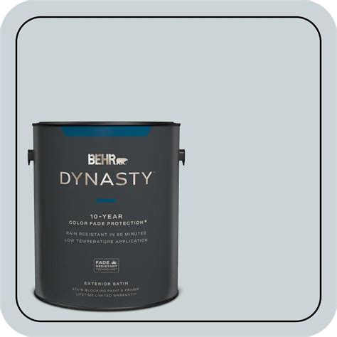 Behr Dynasty 1 Gal N470 1 Ash Blue Satin Enamel Exterior Stain
