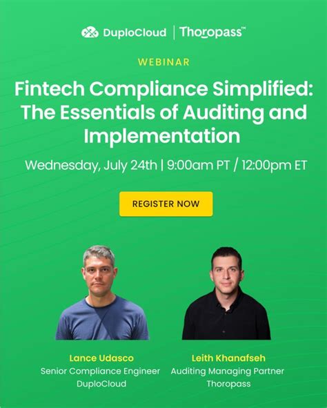 Chris Cheng On Linkedin Duplocloud Fintech Compliance