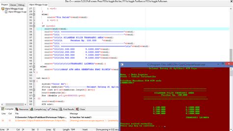 Program Atm Dev C Edhets Blog™ Informatika Uad