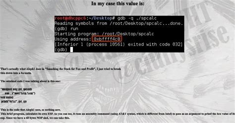Attack On Stack Part 6 Smash The Stack Visualization Nop Sled Technique The End Of A