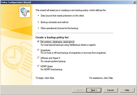Create Backup Policy Symantec Netbackup 75 Windows Itzgeek
