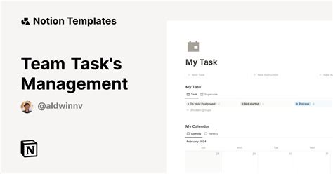 Team Tasks Management Template Notion Marketplace