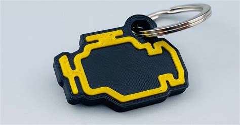 Check Engine Light Keychain By MrViddy Download Free STL Model Printables Com