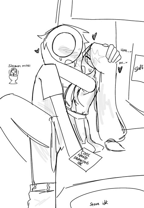 Rule 34 1boy 1girls 932764290301 Alan Becker Animator Vs Animation Arms Around Neck Blush