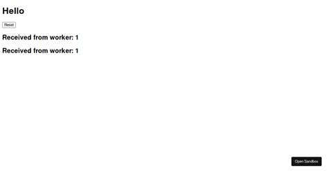 Web Worker Typescript Codesandbox