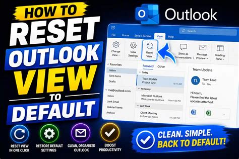 How To Reset Outlook View To Default Step By Step Guide