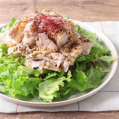 さっぱり わさび風味の豚しゃぶサラダ 作り方・レシピ クラシル