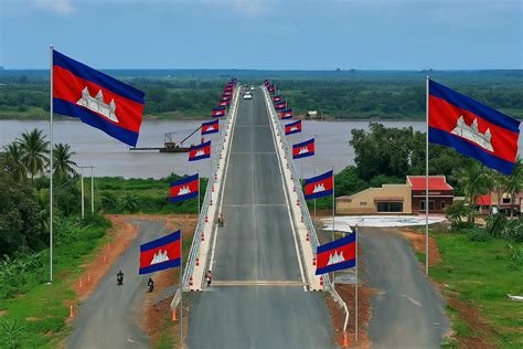 Ramor ស្ពានឆ្លងទន្លេខេត្តក្រចេះស្អាតណាស់ជិតបានឆ្លងហើយ🥰🫶🇰🇭 បញ្ជាក់រូប Ai ☺️