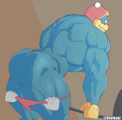 Rule 34 Anthro Ass Bara Barazoku Beefkeki Bent Over Blue Body