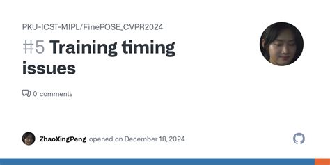 Training Timing Issues Issue PKU ICST MIPL FinePOSE CVPR GitHub