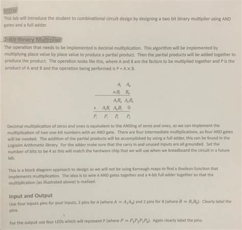 Solved Intro This Lab Will Introduce The Student To Chegg