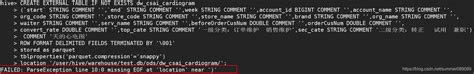 parseexception missing eof csdn博客