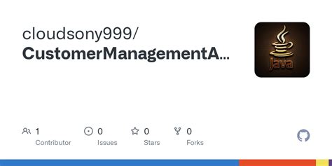 GitHub Cloudsony CustomerManagementAngular Main