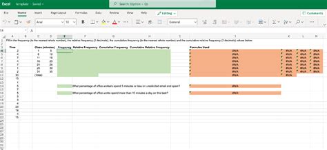 Solved Excel Template Saved Search Option 0 File Home Chegg Com