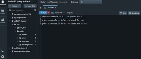 Use The Default Iam Role In Amazon Redshift To Simplify Accessing Other