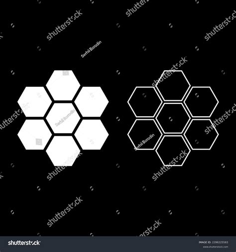 Hexagonal Technology Concept Hexagon Six Items Stock Vector Royalty Free Shutterstock